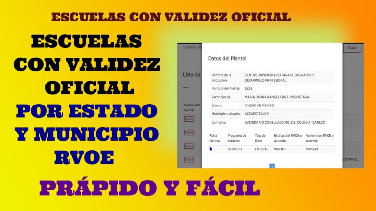 Cómo Saber si una Escuela Tiene Validez Oficial: Guía Completa y Consejos Útiles - Tu Escuela de ...